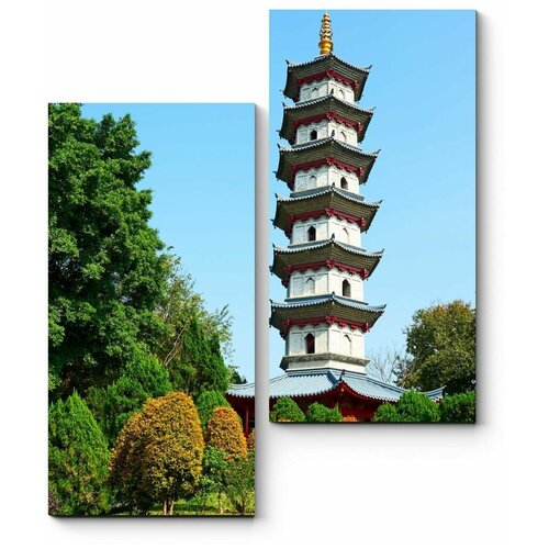 Модульная картина Китайская башня40x50
