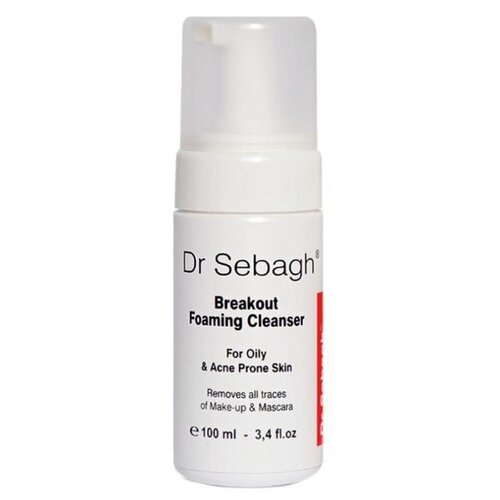 Dr. Sebagh Очищающая пенка Breakout Foaming Cleanser For Oily & Acne Prone Skin, 100 мл