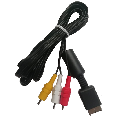 Компонентный кабель-переходник MyPads TA-120843 TV AV-3xRCA для Sony Playstation PS2/PS3 черный