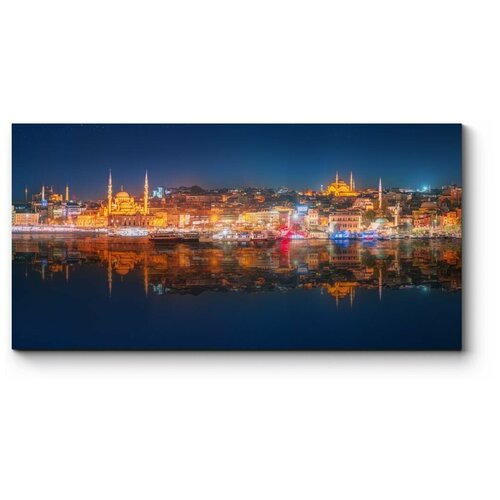 Модульная картина Огни Стамбула 90x45
