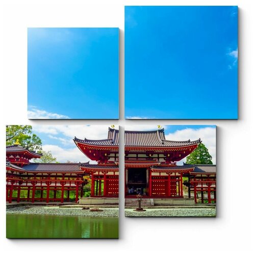 Модульная картина Храм Биодо, Киото60x60