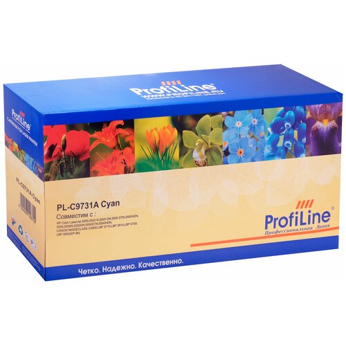 Картридж ProfiLine PL-C9731A-C, 12000 стр, голубой