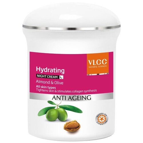  крем VLCC Hydrating Night cream Almond & Olive увлажняющий ночной, 50 мл