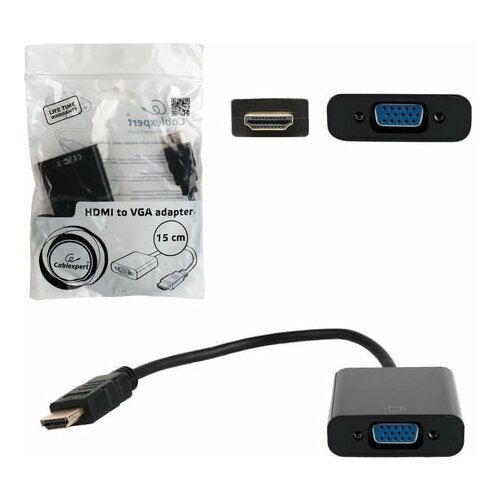 Переходник (адаптер) HDMI (m) - VGA (f) черный
