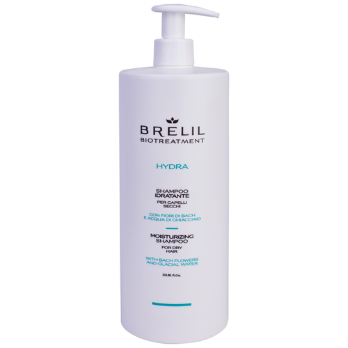 Brelil Professional шампунь BioTreatment Hydra Moisturizing for dry hair увлажняющий, 1000 мл