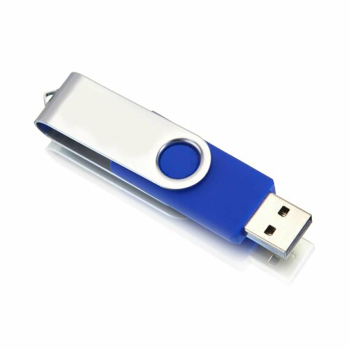 USB флешка, USB flash-накопитель, Флешка Twist, 128 Гб, синяя, арт. F01 USB 3.0
