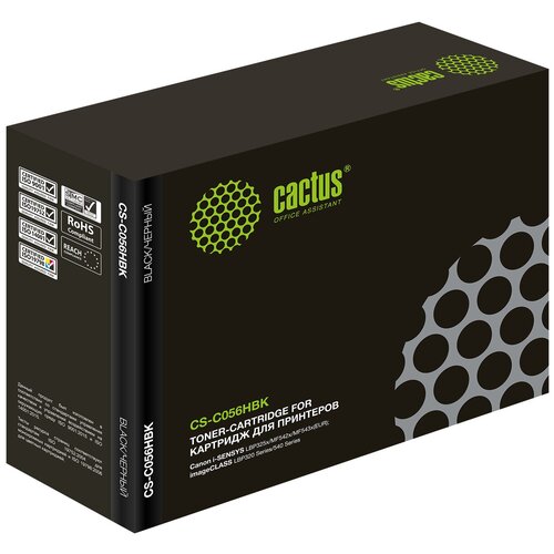 Картридж Cactus CS-C056HBK совместимый (Canon 056HBK - 3008C002) черный 21000 стр
