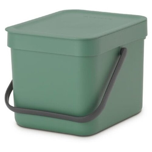 Ведро Brabantia Sort & Go встраиваемое, 6 л темно-зеленый 0.62 кг 18.1 см 24.5 см 6 л прямоугольная 20 см