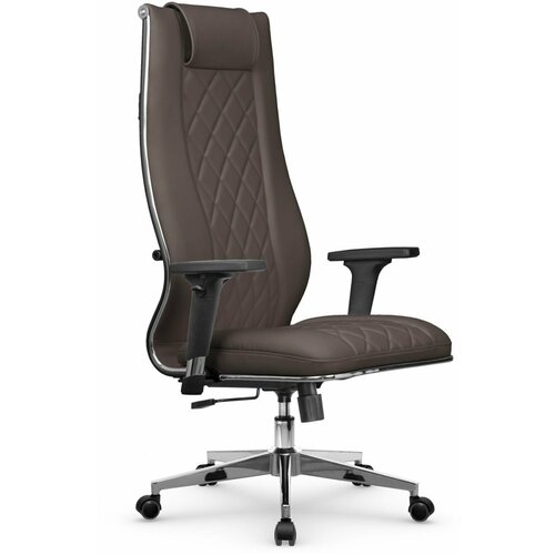 Компьютерное офисное кресло Metta L 1m 50М/2D MPES, Топган (основание 17834), Темно-коричневое