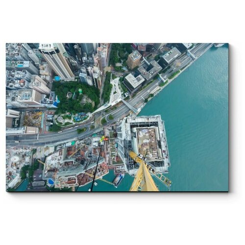 Модульная картина Гонконг с головокружительной высоты110x73