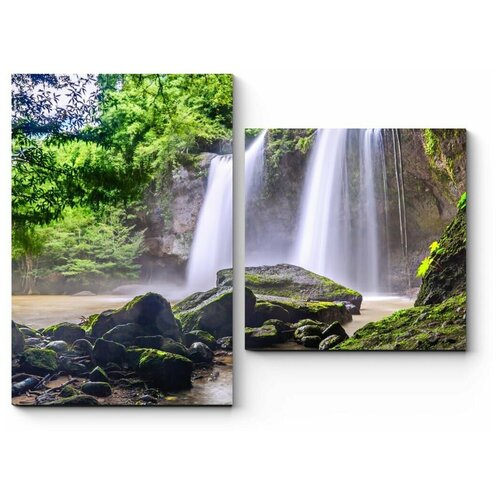Модульная картина Райский водопад70x53
