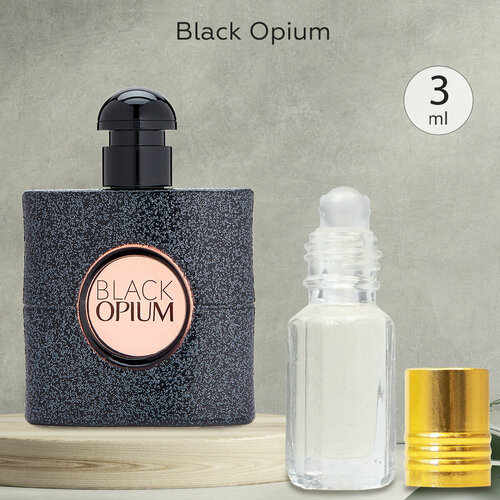 Gratus Parfum Black Opium духи женские масляные 3 мл (масло) + подарок