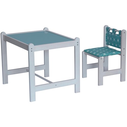 Комплект Гном стол + стул Pixy 62x52 см зеленый