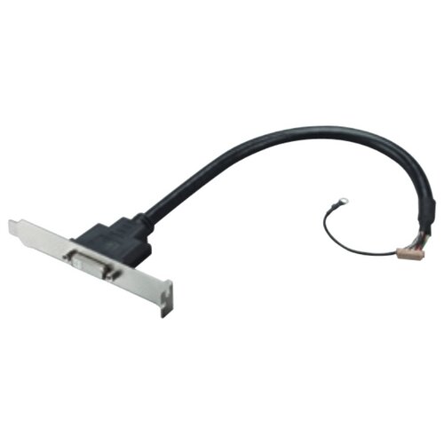 Кабель Advantech 1700021831-01 DP (int) - DVI (ext) на крепежной планке, 0.3 м, черный