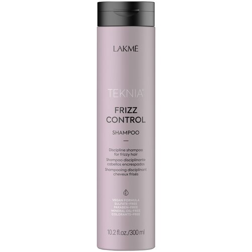 Lakme шампунь Teknia Frizz Control дисциплинирующий для непослушных или вьющихся волос, 300 мл