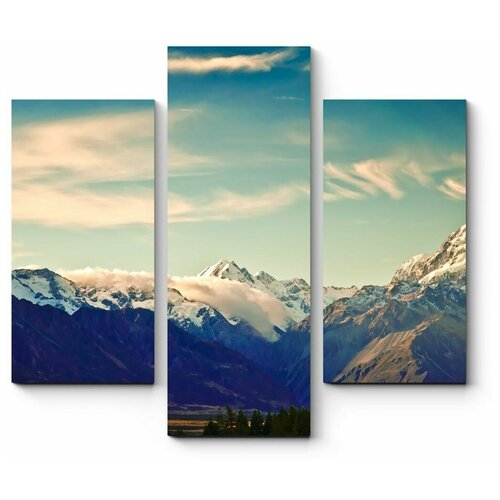 Модульная картина Горы Новой Зеландии 110x99