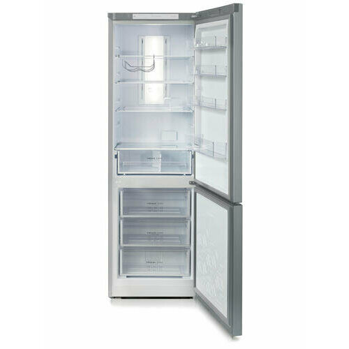 Холодильник с морозильником Бирюса M960NF серый