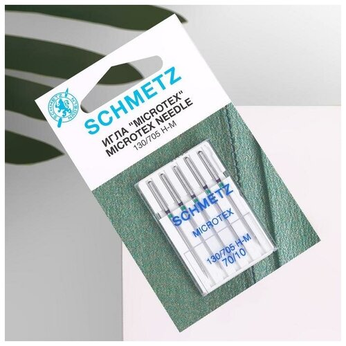 Schmetz Иглы для бытовых швейных машин, микротекс, №70, 5 шт