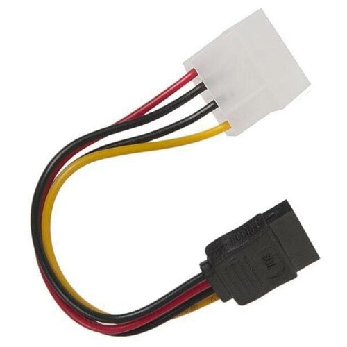 Кабель питания SATA 15см, molex 4pin/sata 15pin, пакет