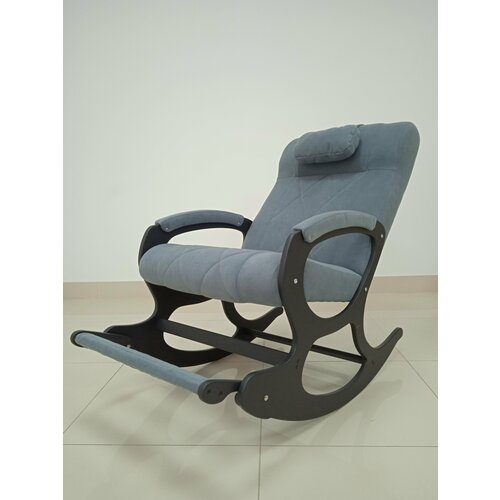 Кресло качалка с подножкой, подарок мягкий чехол для подножки, увеличенная нагрузка и ширина кресла!