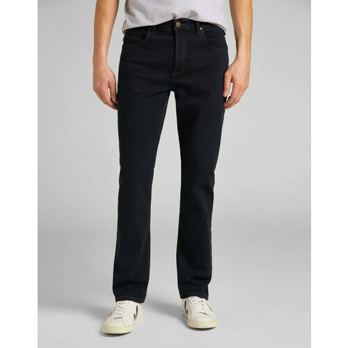 Джинсы зауженные Lee BROOKLYN STRAIGHT, размер 33/32, черный, синий