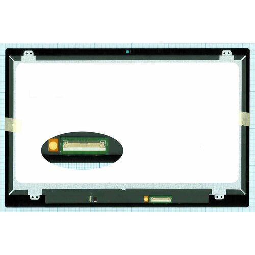 Экран в сборе (матрица + тачскрин) для Acer Aspire R14 R5-471T черный / 1920x1080 (Full HD)