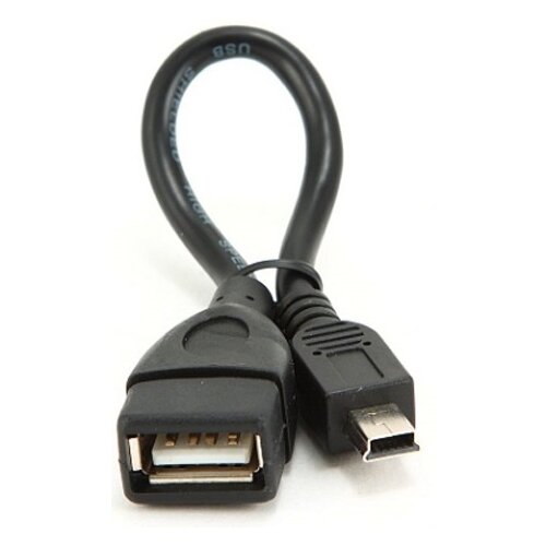 Переходник/адаптер Cablexpert USB - MiniUSB (A-OTG-AFBM-002), 0.15 м, черный