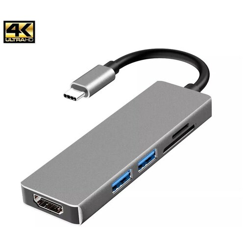 Видеоадаптер 4K USB 3.1 Type-C -> HDMI+2xUSB 3.0+картридер | ORIENT C099