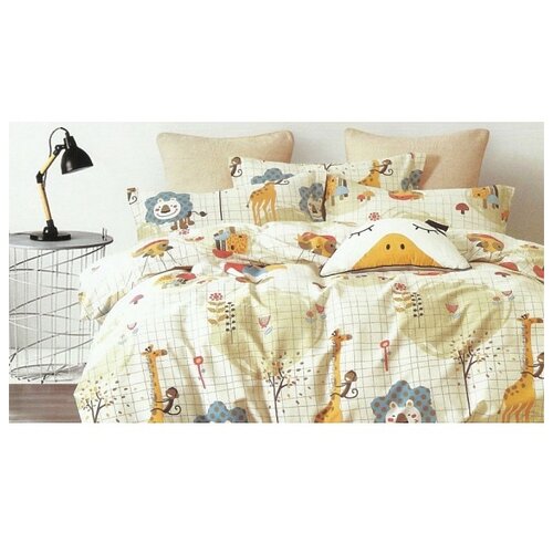 Комплект постельного белья Valtery DS-88, 1.5-спальное, хлопок, бежевый
