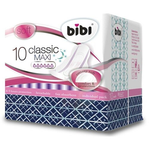 Прокладки «BiBi» Classic Maxi soft, 10 шт.