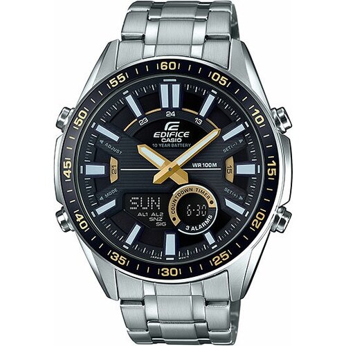 Наручные часы CASIO Edifice EFV-C100D-1B, серебряный, золотой