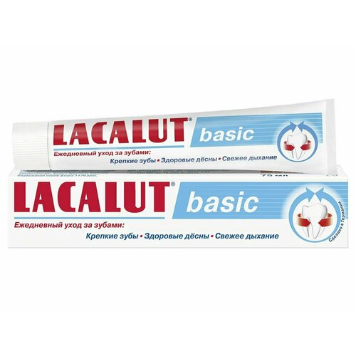 Lacalut Зубная паста Basic, 75мл