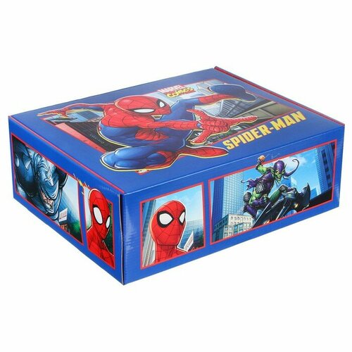 MARVEL Складная коробка с игрой 28х21х9 см, Человек-паук