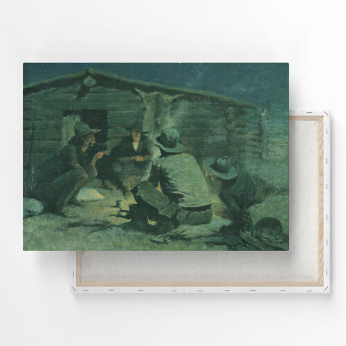 Картина на холсте, репродукция / Фредерик Ремингтон - The Cigarette / Размер 40 x 53 см
