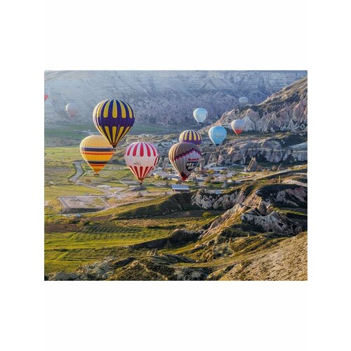 Картина готовая на холсте, 40x50, воздушные шары, c подрамником