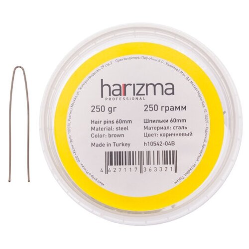 Шпильки Harizma 60 мм прямые 250 гр коричневые h10542-04B