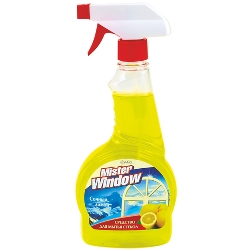 Сочный лимон для мытья стекол Mister Window, 500 мл