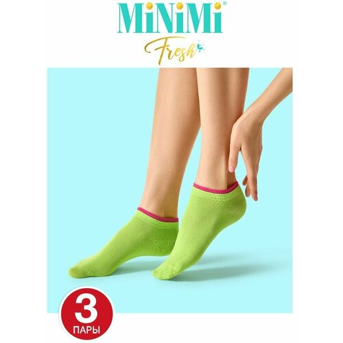 Носки MiNiMi, 3 пары, размер 39-41 (25-27), зеленый