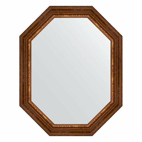 Зеркало Evoform Octagon BY 7172 76x96 в багетной раме, римская бронза