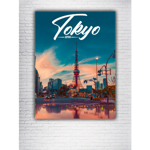 Картина/Картина на холсте/Картина на холсте для интерьера/ Картина на стену/ Картина в подарок для дома/- Токио Япония 30х40
