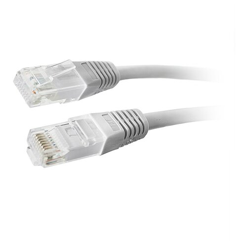 Патч-корд TWT RJ45-RJ45, 4 пары, UTP, категория 6, 2 м, серый, 45-45-2.0/6-GY 16102071