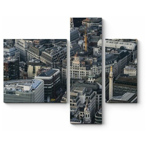 Модульная картина Вечерний Лондон с высоты 80x66