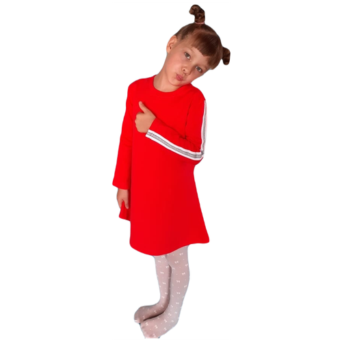 Платье DaEl kids, размер 80, оранжевый, красный