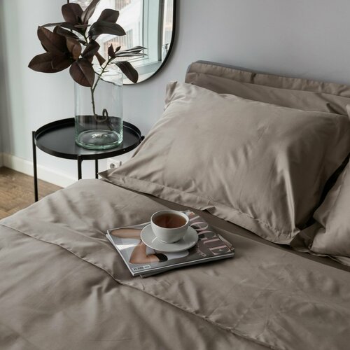 Комплект постельного белья из премиального сатина HOME ONLY / плотности 400TC / 2-х спальный