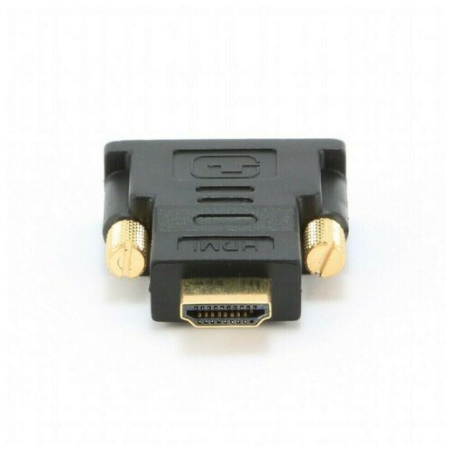 Переходник Cablexpert A-HDMI-DVI-1 HDMI-DVI male-male, золоченые контакты, черный