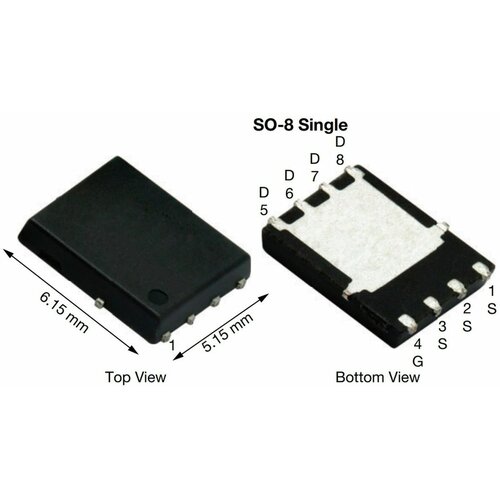 Микросхема SI7137DP-T1-GE3 P-Channel MOSFET 20V 42A SO-8