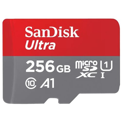 Карта памяти SanDisk microSDXC 256 ГБ Class 10, A1, UHS-I, R 150 МБ