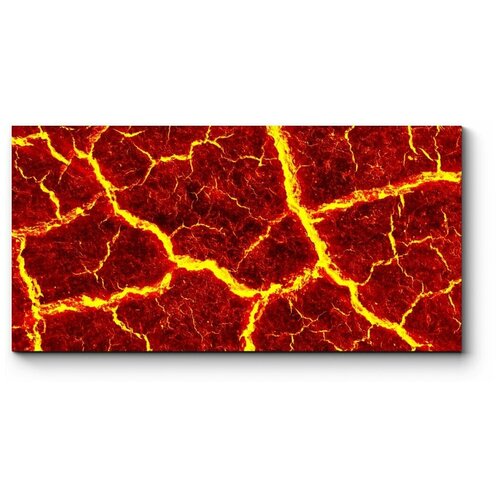 Модульная картина Горящая лава 60x30