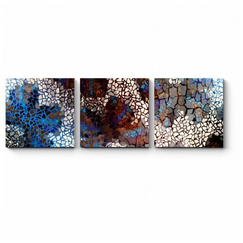 Модульная картина Узор из бабочек 100x33