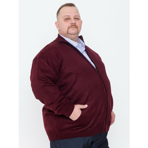 Кардиган Turhan, размер 5 XL, бордовый